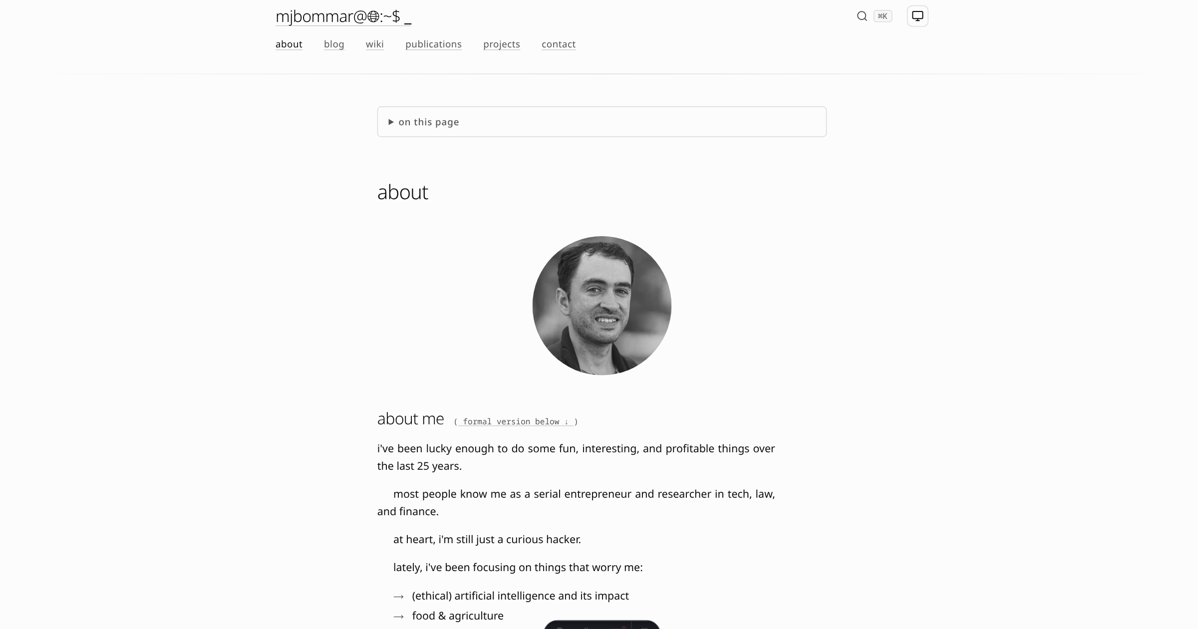 about | mike bommarito