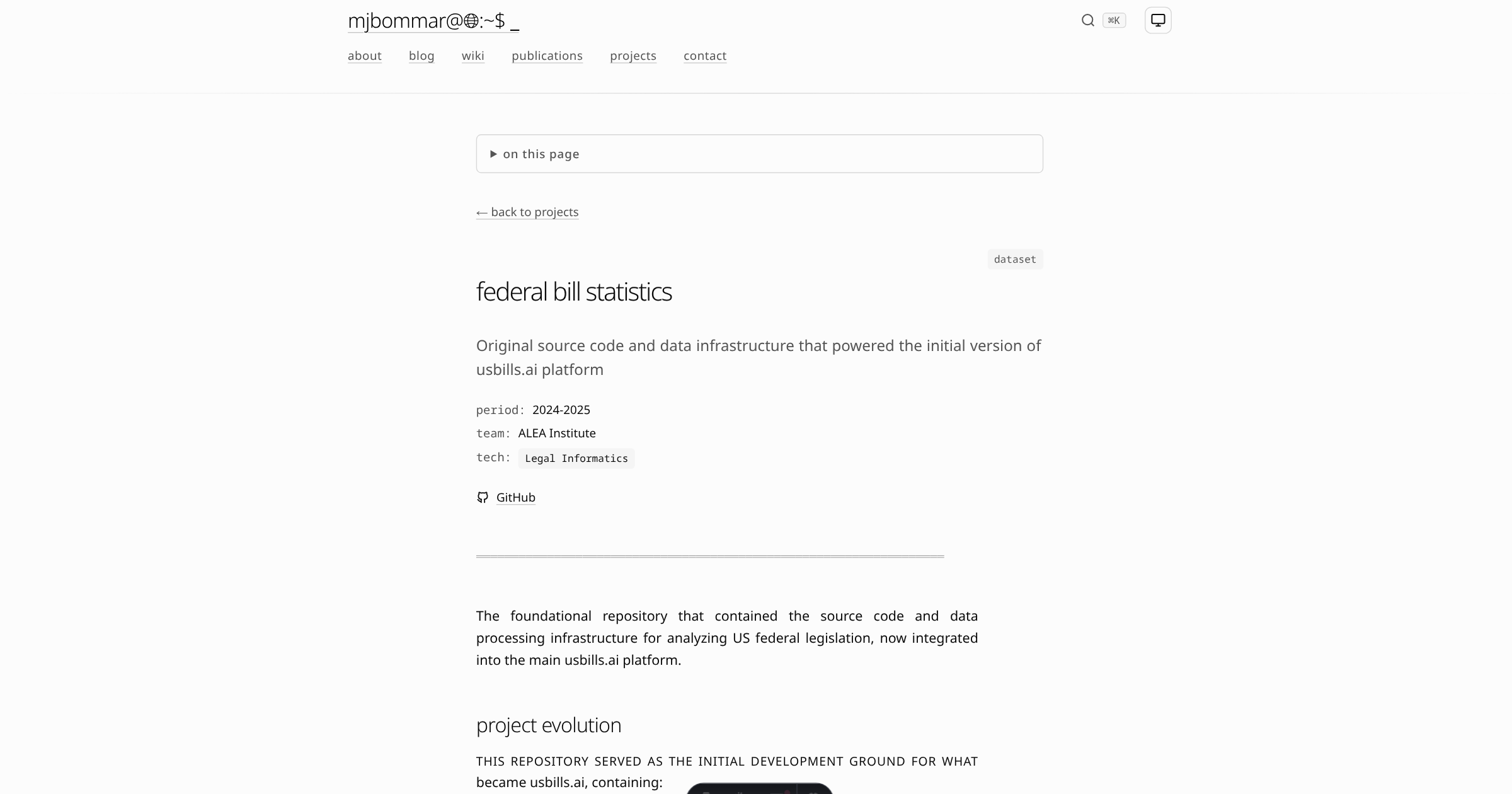 Federal Bill Statistics | mike bommarito