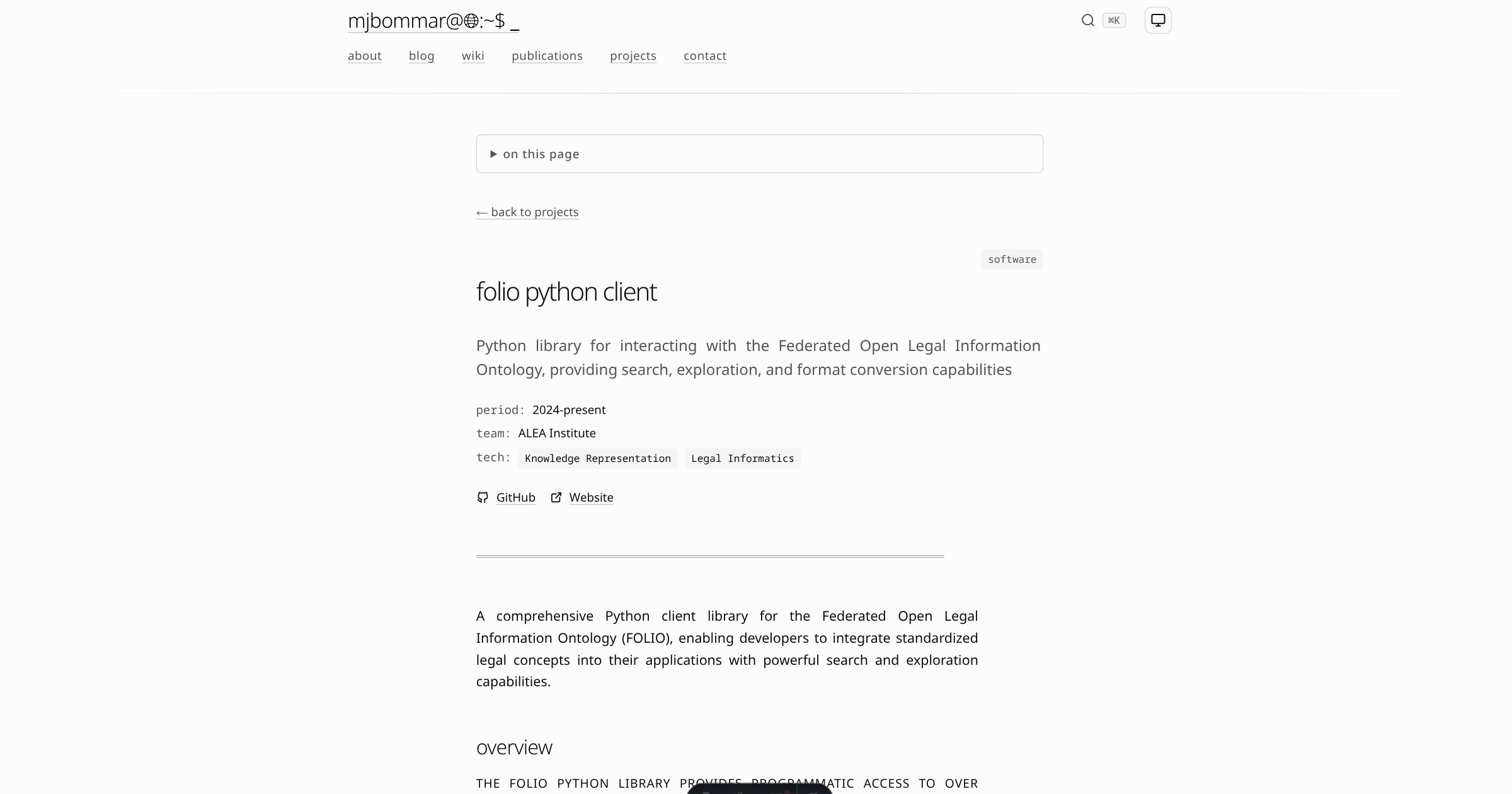 FOLIO Python Client | mike bommarito