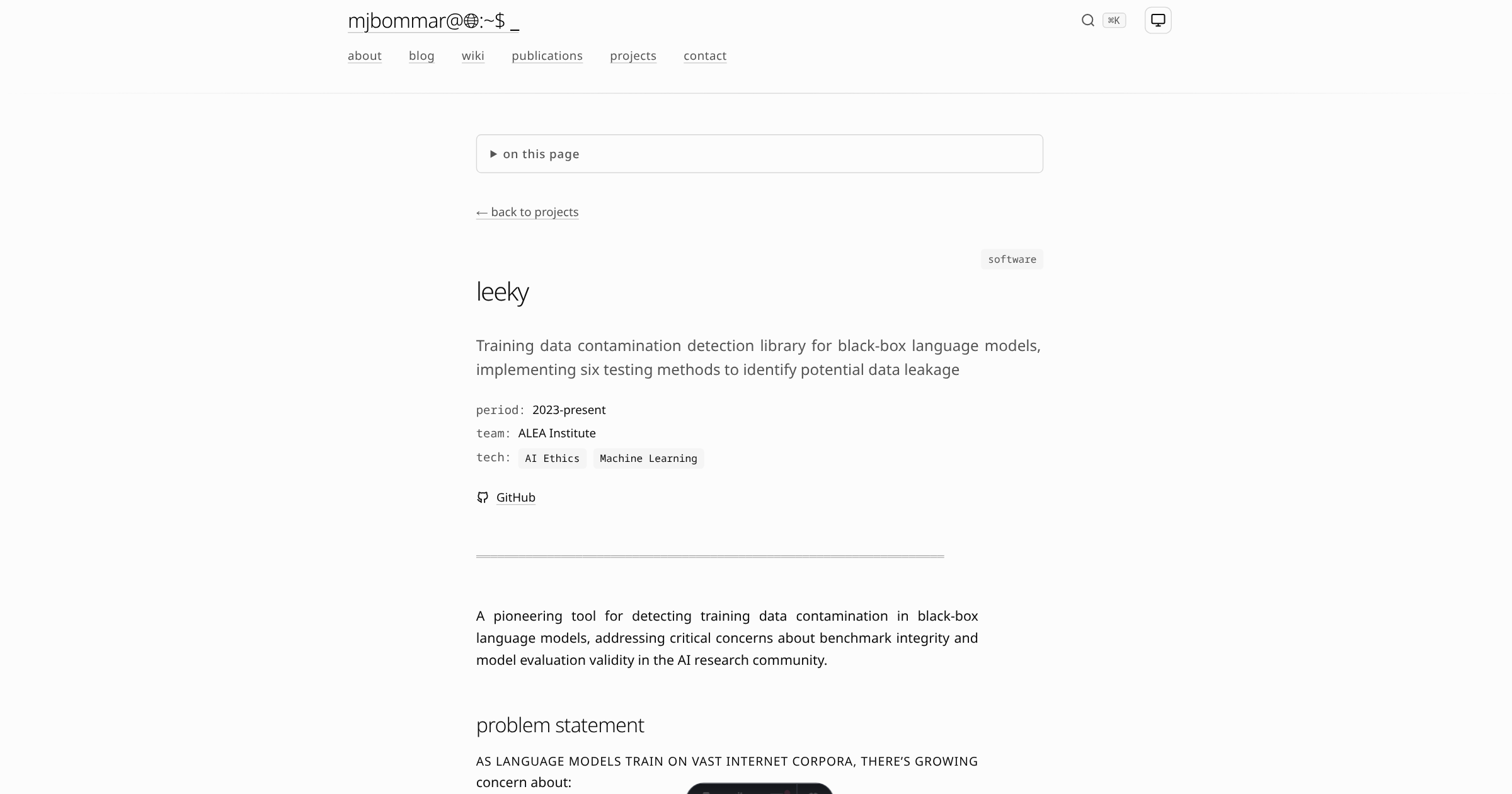 leeky | mike bommarito